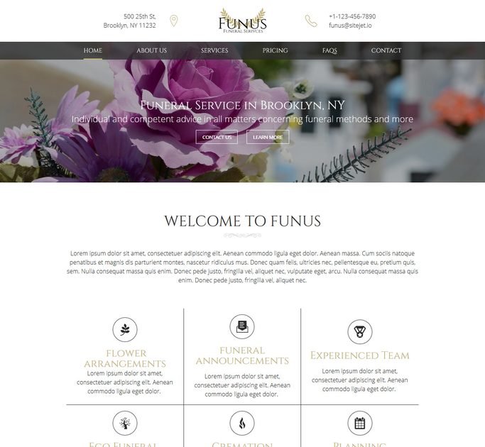 Funus - We Take of All Funeral Arrangements